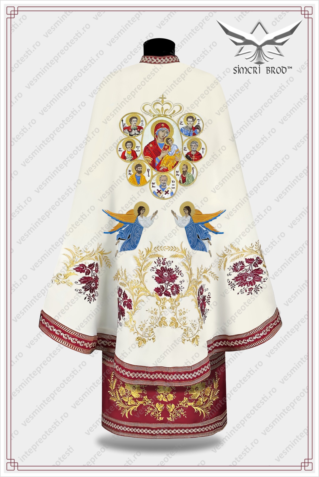 Vesminte preotesti brodate cu motive florale si icoane - SIMCRI BROD ...